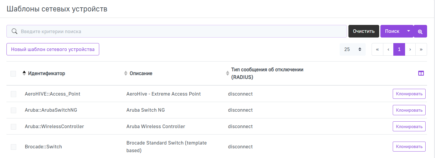 Страница «Шаблоны сетевых устройств» - Axel PRO :: База знаний